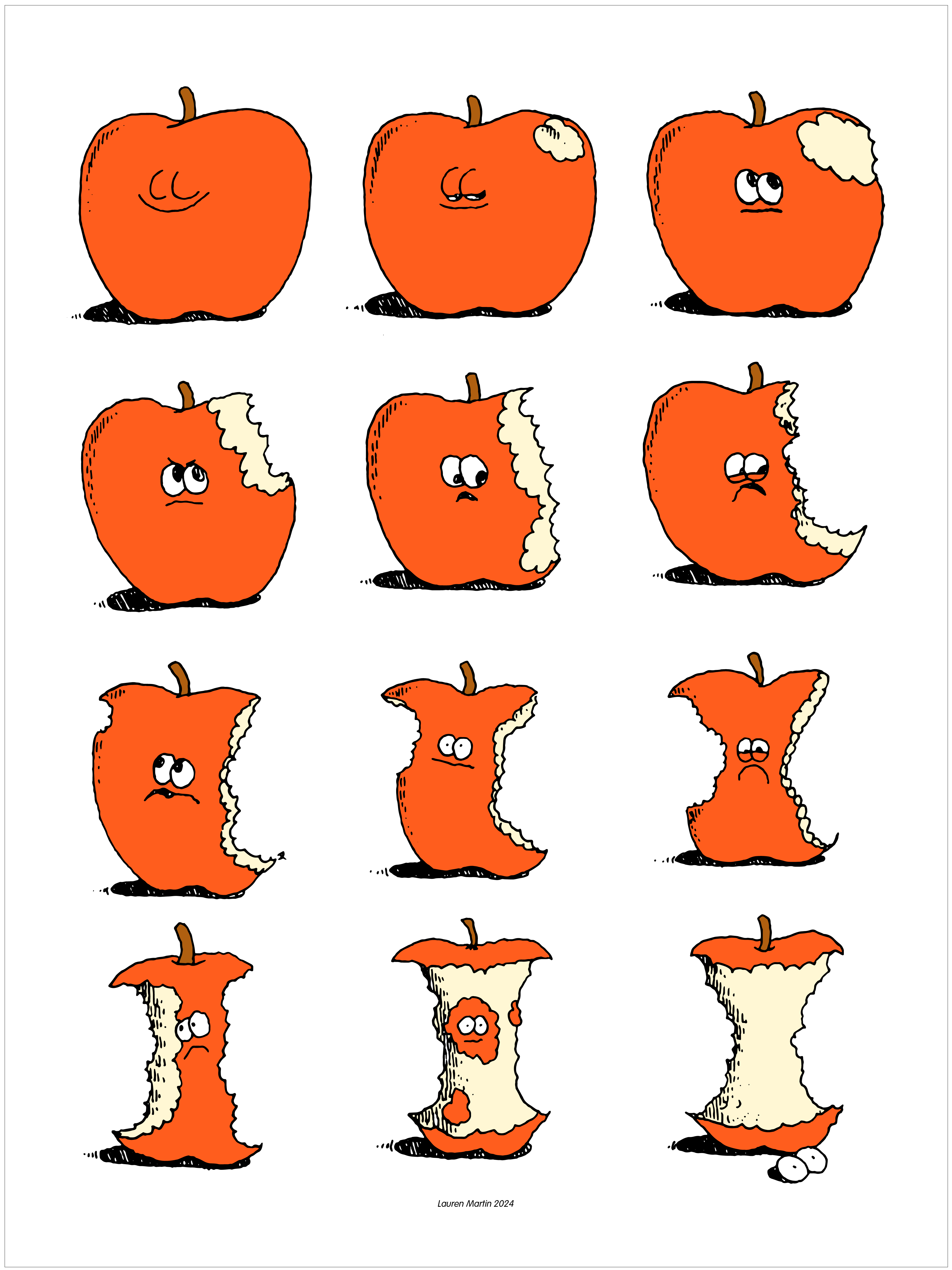 'Apple' Print – Lauren Martin Studio