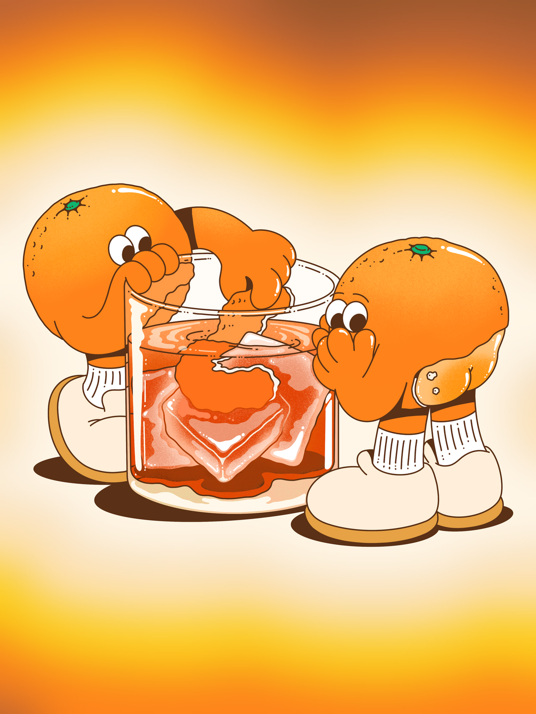 'Cheeky Negroni' Poster – Lauren Martin Studio