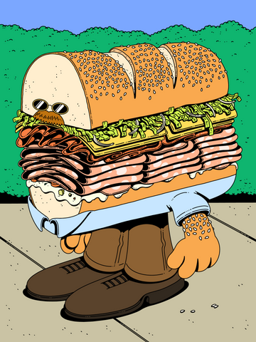 'Sandwich Guy' Poster – Lauren Martin Studio